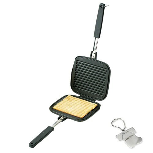 J-kitchens パンケーキ メーカー スティックタイプ ガス火専用 ふっ素樹脂加工 日本製 オリジナルタグ付 本体素材:アルミニュウム合金 表面フッ素樹脂加工 ハンドル:フェノール樹脂 製品サイズ(重量)/約16×37.4×3.3cm...