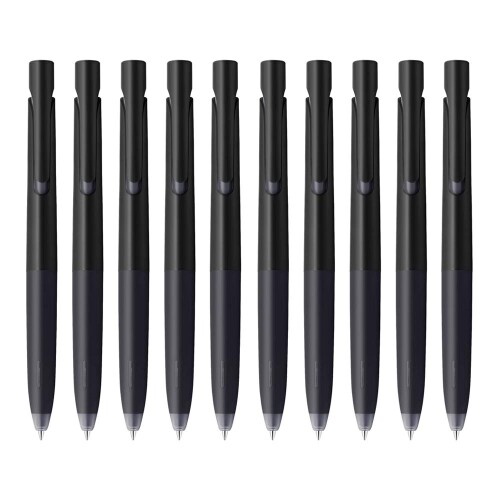 ゼブラ 油性ボールペン ブレン 0.5 黒軸 黒インク 10本 B-BAS88-BK 【ブレン】筆記振動を制御したブレないボールペン/ブレない。ストレスフリーな書き心地。 【商品特長/ブレンシステム】低重心(重心を下げることで筆記のブレを防...