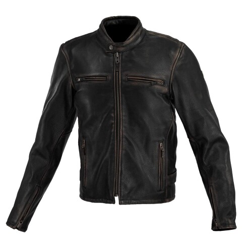 (KOMINE) バイク用 ジャケット LJ-5343 シングルライダースレザージャケット 02-5343 レディース VintageBlack WM ヴィンテージ加工仕上げのシングルジャケット。肩・肘にはCE規格レベル2プロテクターを装備...