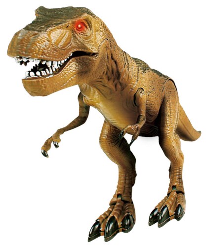 童友社 IRC 赤外線で歩く恐竜 ティラノサウルス (T-REX) 電動赤外線コントロール 9989 赤外線で動く玩具に新しく恐竜が登場!最強の恐竜として名高いティラノサウルスが仲間入り。 見た目の質感も再現しており、操作中は恐竜が歩きなが...