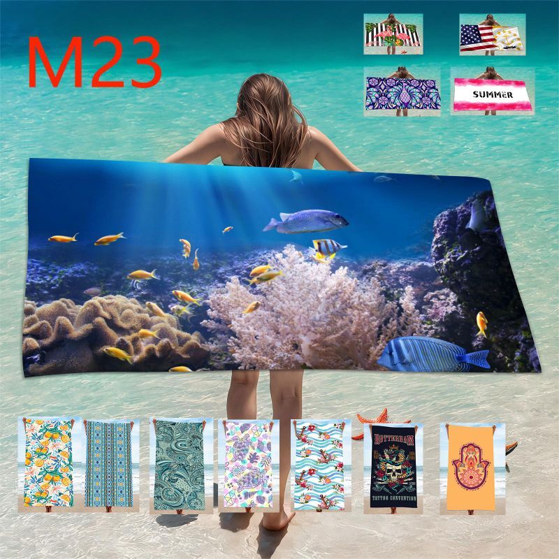 カラフルでトロピカルなデザインの大判サイズのビーチタオルが登場！ 吸水性?速乾性に優れており使いやすくコンパクトに収納して持ち運びもラクラクです！ ビーチやプールサイド、サウナやバス用、ヨガ、ジムやトレーニング用、旅行などで大活躍します。 ...