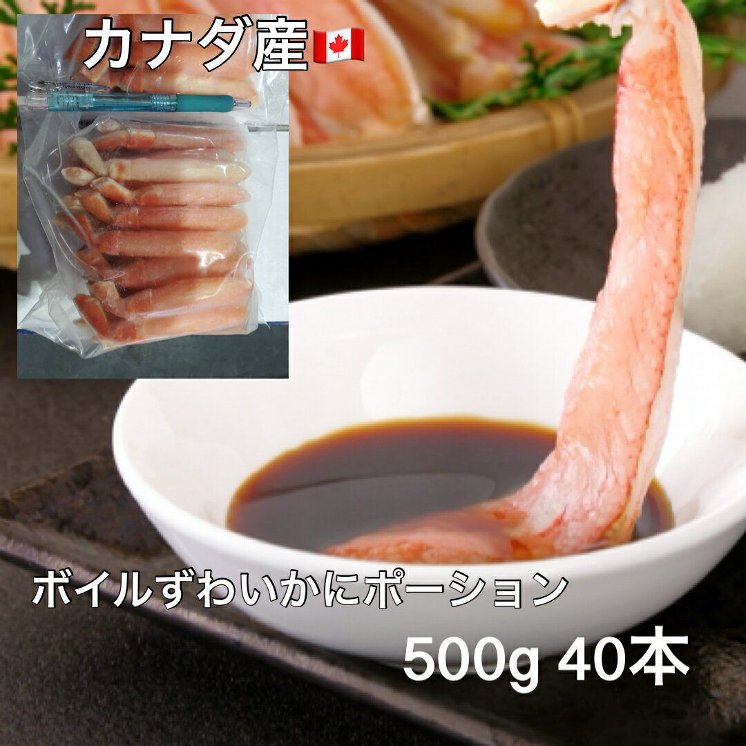 送料無料 カナダ産ボイル本ズワイかに 棒肉500g(40本）かに脚/かに棒/かに肉/かに/蟹/ずわい/ズワイ/焼きがに/お歳暮/ギフト/冷凍/時短/お取り寄せ　九州、沖縄・離島の場合は、冷蔵になります。 本ズワイかに、ボイルしてあるのでその...