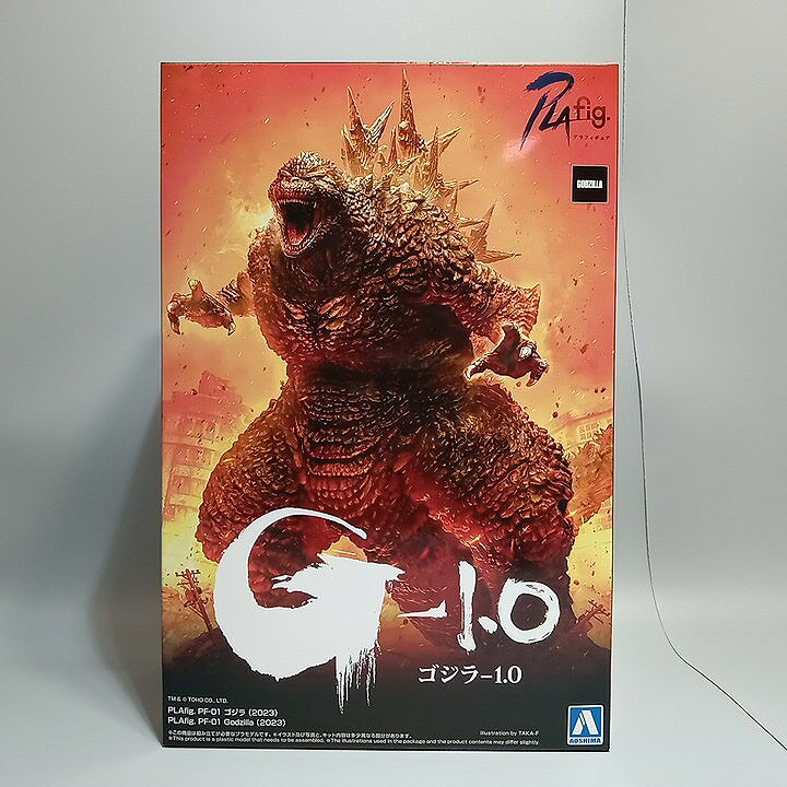 製品仕様 商品名 【未組立品】 アオシマ AOSHIMA NONスケール ゴジラ(2023)（ゴジラ-1.0）【PF-01】プラモデル サイズ／寸法 箱サイズ約32.5×21.5×11cm高約13cm 素材／材質 PS・PE・ABS 色 ダ...