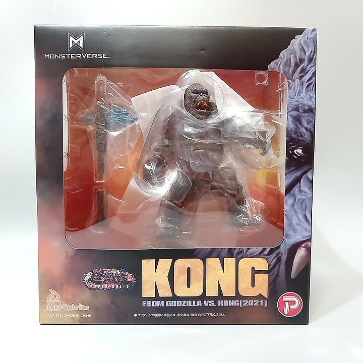 製品仕様 商品名 【未開封】 PLEX プレックス 超激造シリーズ KONG From GODZILLA vs KONG(2021) サイズ／寸法 箱サイズ約27×25×18cm全高19.5cm(ノンスケール) 素材／材質 PVC 色 ダー...