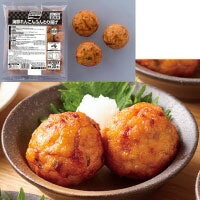 5種の具材を豆腐が入ったふわふわのすり身で包んで揚げました5種の具材を豆腐が入ったふわふわのすり身で包んで揚げました。海鮮や生姜の風味を楽しめる和惣菜です。【規格】1ボール600G【調理方法】■揚げ：約4分（油温175℃）■スチームコンベク...