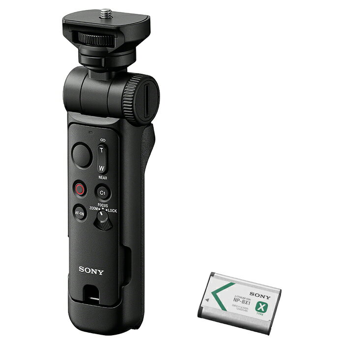 種別：電池 NOTEワイヤレスシューティンググリップ/三脚「GP-VPT3」と、リチャージャブルバッテリーパック「NP-BX1」のキットです。「GP-VPT3」はリモートコマンダーを備えた1台3役のシューティンググリップ。自分撮りと正面向き...