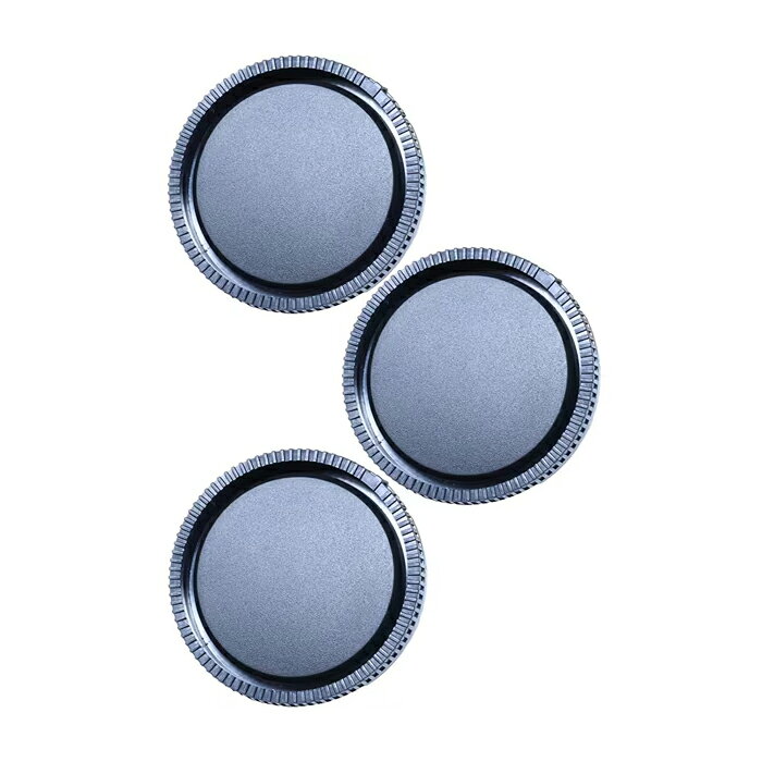 種別：キャップ NOTESONY Eマウント 互換のレンズリアキャップ3個セット。シンプルなロゴ無しのデザイン。位置合わせマーク付き。回しやすい側面ローレット形状有。