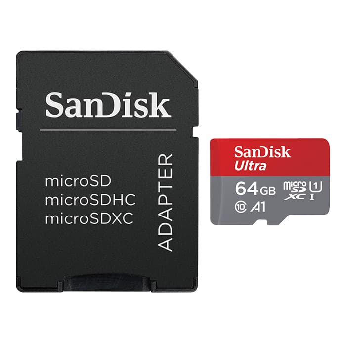 種別：microSD NOTE最新のスマホ、ポータブルゲーム機や音楽プレーヤーに最適なサンディスク ウルトラ microSDXC UHS-I カードがスピードアップ。容量：64GB転送速度：読み出し140MB/秒スピードクラス：U1、C10...
