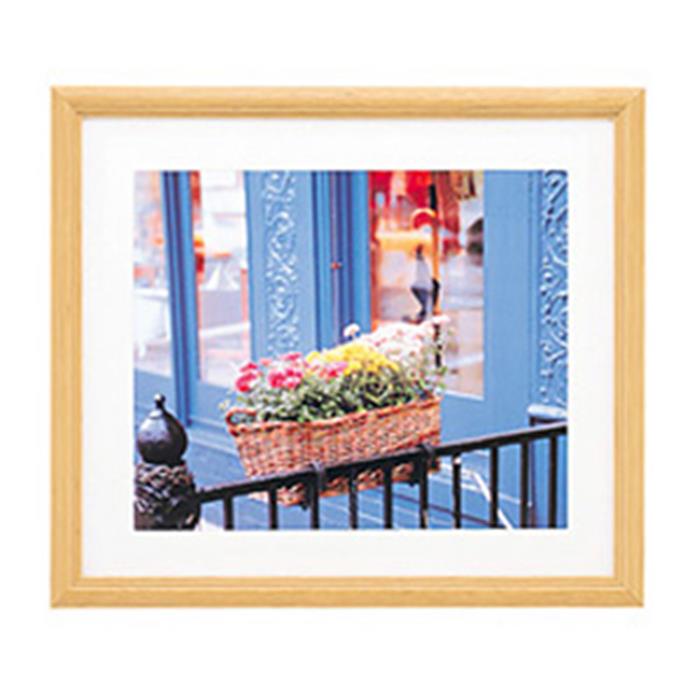 種別：木製 NOTEシンプル＆ナチュラルな木製額縁■木製■木地色■厚手Vカット台紙（1.3mm）■吊り紐付■額縁外寸：347x397、額縁内寸：305x355/mm■台紙外寸：315x365、台紙内寸：238x288/mm■重量：1200g...