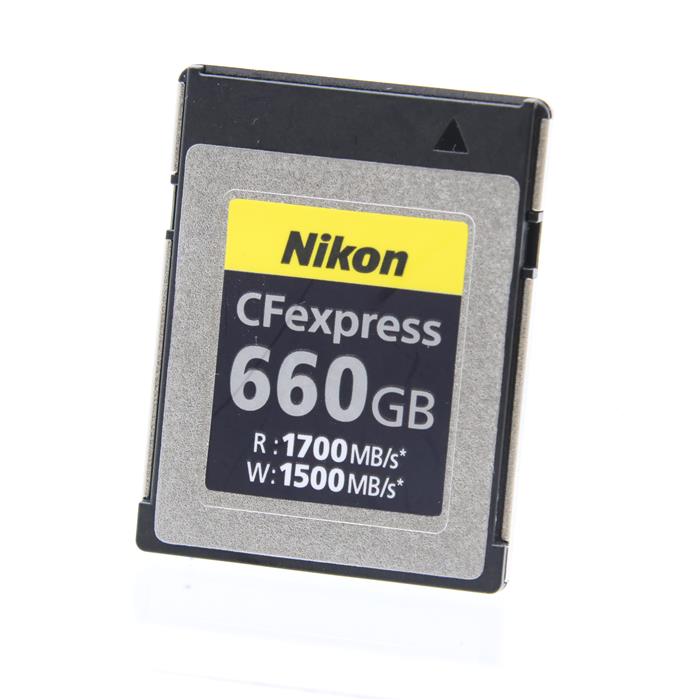 外観状態:良品 マップ保証期間:保証なし 付属品など:ケース【ココがポイント！】高速読み出し（1700MB/s）、高速書き込み（1500MB/s）、大容量（660GB）の、ニコン純正のCFexpressカード（Type B）です。【お知らせ...