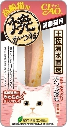 原料の宗田かつおは、新鮮な状態でしか加工できない大変敏感な魚です。素材の旨味を逃さず、焼き上げました。【メーカー】いなばペットフード　株式会社【分類】猫用おやつ【原材料】宗田鰹、かつお節エキス、コラーゲンペプチド、増粘剤（加工でん粉）、増粘...