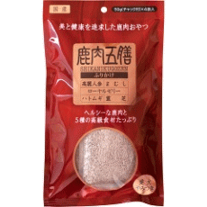 鹿肉は、国内の食肉工場で処理する高品質のもののみを使用。 その他原料も、人が食べられる食材だけを厳選したプレミアムおやつです。 原料仕込から包装まで、熊本の自社工場で一貫製造しています。 内容量 200g 素材 鹿肉（国産）、おから、ソルビ...