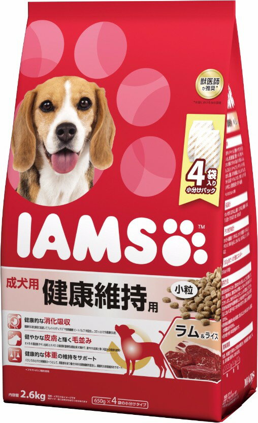 全ての成犬の健康な生活のために最適な製品設計。ワンちゃんが大好きなラム・ライスを使用。【原材料】 肉類(チキン、ターキー、ラム)、発酵用米、トウモロコシ粉、小麦、ソルガム、大麦、動物性油脂＊、乾燥ビートパルプ、魚粉、チキンエキス、乾燥卵、フ...