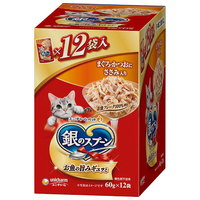 たっぷりの身とうまみで抜群のおいしさを実現ねこが大好きなやわらかゼリータイプ味の種類は人気の高い4フレーバー60gパウチが1箱に12個入ったパック【給与方法】与える前にお読みください。1日1袋を目安に、銀のスプーンドライ等、総合栄養食ドライ...