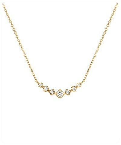 ■商品説明 カナル4℃。ダイヤモンドが胸元に沿ってきらめく、エレガントな印象のネックレス。1石1石の輝きを際立たせた、上質感のあるデザインです。イエローゴールドの華やかな色合いが、より女性らしさを引き立てます。 ■サイズ 長さ最短： 36....