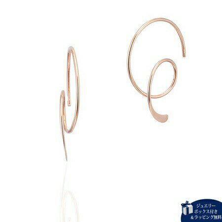 ■説明文繊細かつなめらかなラインのピアス。ピンクゴールドの優しい色合いが引き立つ洗練されたデザイン。イヤーカフともコーディネートしやすい、ほどよい華やかさが魅力的なデザインです。■サイズ縦：約20.6mm 横：約3.1mm 奥行：約13.1...
