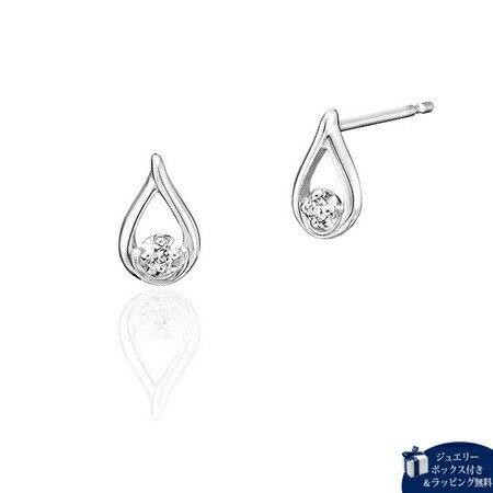 ■説明文しずくモチーフにダイヤモンドが輝くエレガントなピアス。ホワイトゴールドの凛とした色合いが爽やかな気品を感じさせるデザインです。■素材K10ホワイトゴールド＋ロジウムコーティング石：ダイヤモンドしずくモチーフにダイヤモンドが輝くエレガ...