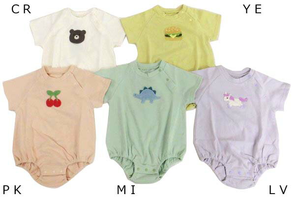 ワッペンがかわいいです。 オムツ替えに便利な股下ボタン付きです。 ■素材 本体　綿100％ 衿ぐり部分　綿95％・ポリウレタン5％ ワッペン部分　ポリエステル100％ 中国製 メーカー希望小売価格はメーカー商品タグに基づいて掲載しています ...