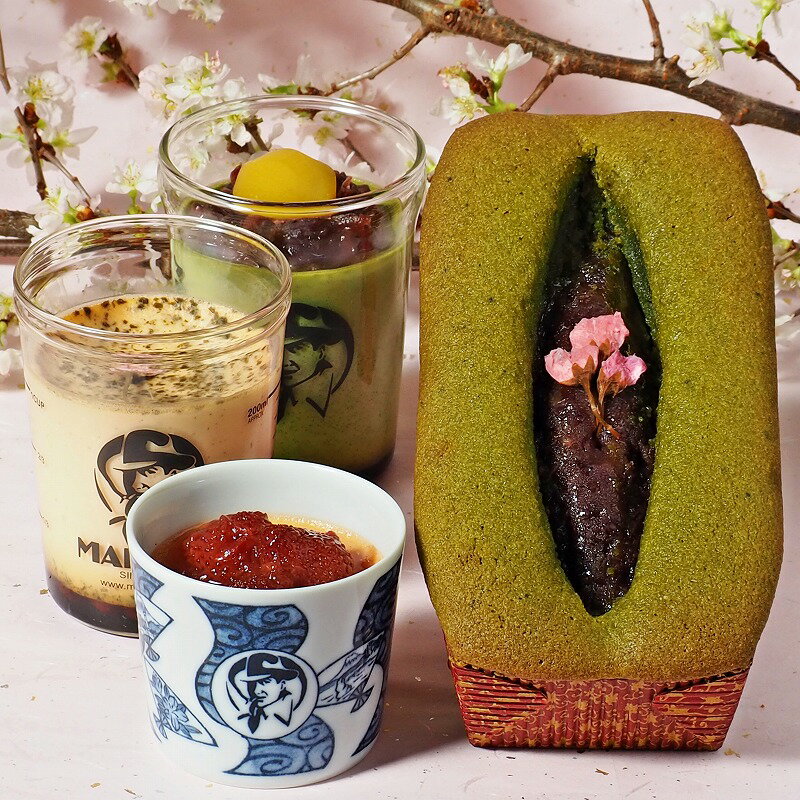 ギフト対応春のケーキセット【4/14お届けまで】 配達指定：3/3～4/14お届けまで マーロウ春の代名詞ともいえるパウンドケーキ「抹茶と丹波大納言のケーキ」といちごのプリンを詰め合わせた、春の訪れを感じさせてくれるギフトセットです。 ◆抹...