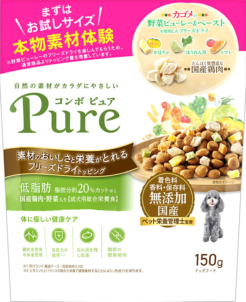 [商品サイズ(mm)]180×60×220[単品重量(g)]170 [エネルギー]350kcal/100g[栄養成分]たんぱく質21.5％以上、脂質9.5％以上、粗繊維5.0％以下、灰分9.0％以下、水分10.0％以下、カルシウム0.9％以...