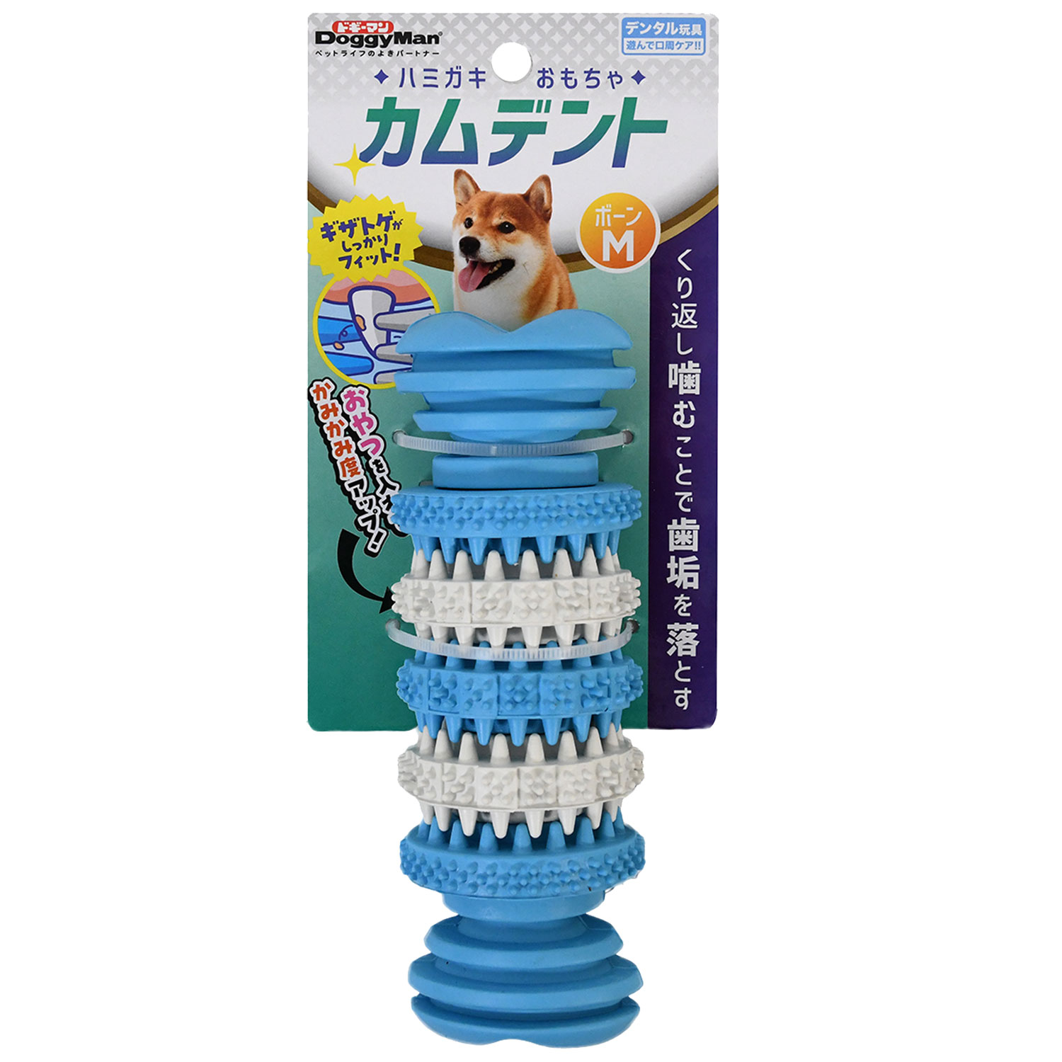 [商品サイズ(mm)]90×50×220[単品重量(g)]255 [原材料]本体：合成ゴム[商品説明]たくさんのギザトゲがついたボーン型犬用デンタル玩具[使用方法・給与方法]●使用前に取扱説明書を必ずお読みください。お読みになったあとは大切...