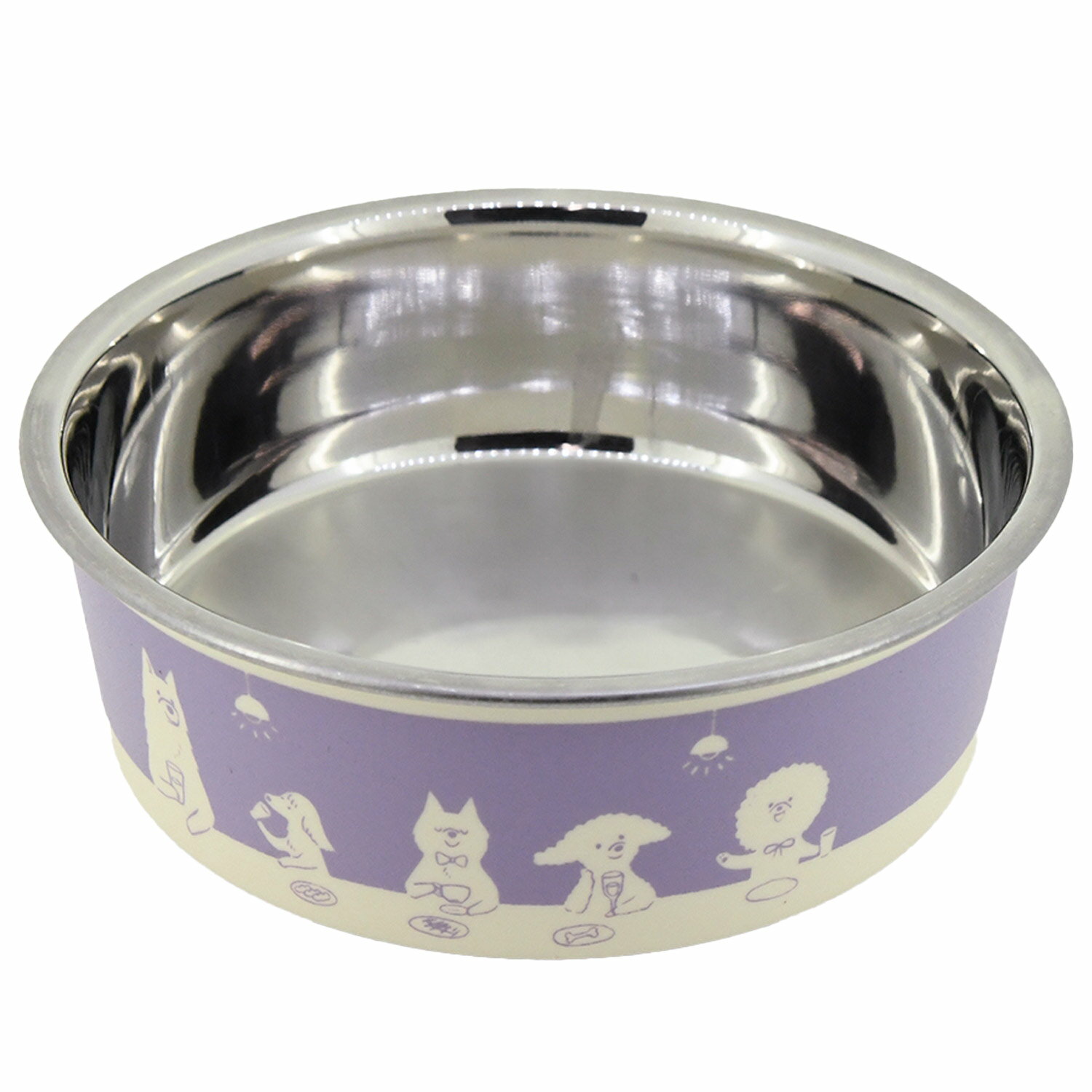 [商品サイズ(mm)]122×122×44[単品重量(g)]83 [原材料]本体：ステンレス、ポリプロピレン、合成ゴム[商品説明]ステンレスの外側をプラスチックで覆った、かわいい食器。キズつきにくく衛生的。滑り止めゴム付き。[使用方法・給与...