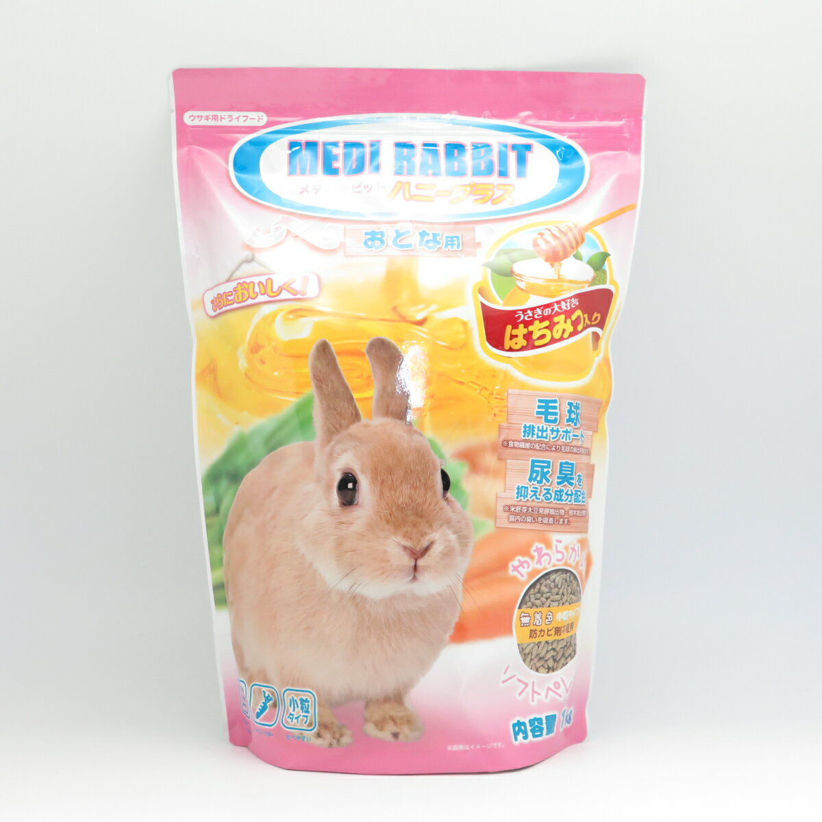 [商品サイズ(mm)]240×100×380[単品重量(g)]1050 [エネルギー]259kcal/100g[栄養成分]たんぱく質14.5%以上、脂質3%以上、粗繊維19%以下、灰分9%以下、水分10%以下[原材料]アルファルファミール、...