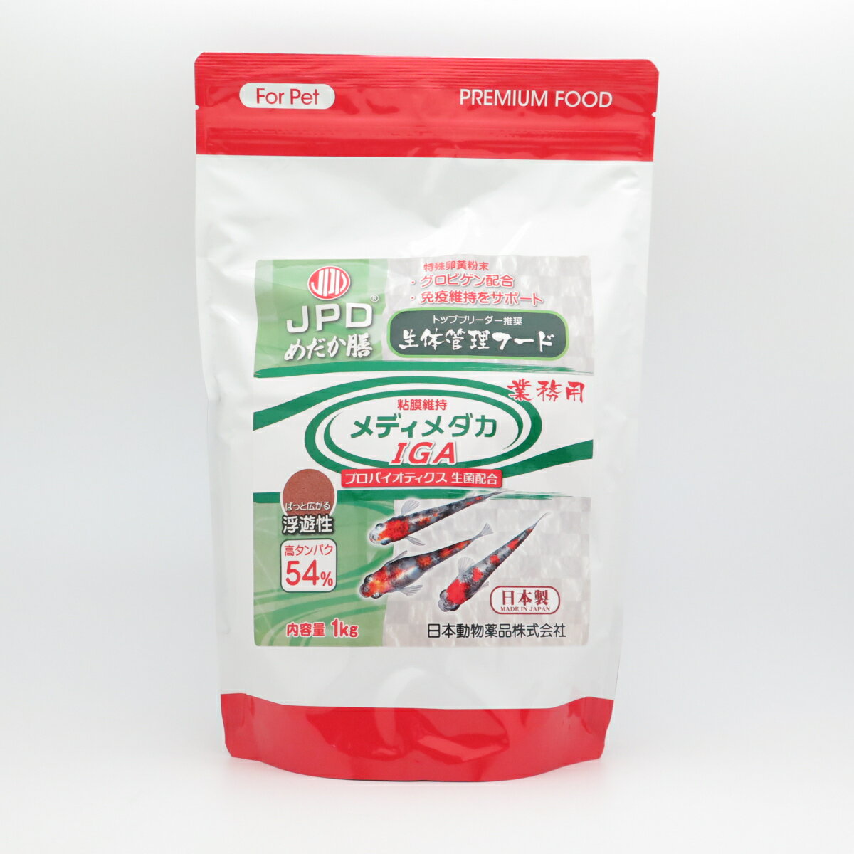 [商品サイズ(mm)]230×90×330[単品重量(g)]1030 [栄養成分]たんぱく質54%以上、脂質10%以上、粗繊維3%以下、灰分17%以下、水分10%以下[原材料]オキアミミール、フィッシュミール、イカミール、小麦粉、フィッシュ...