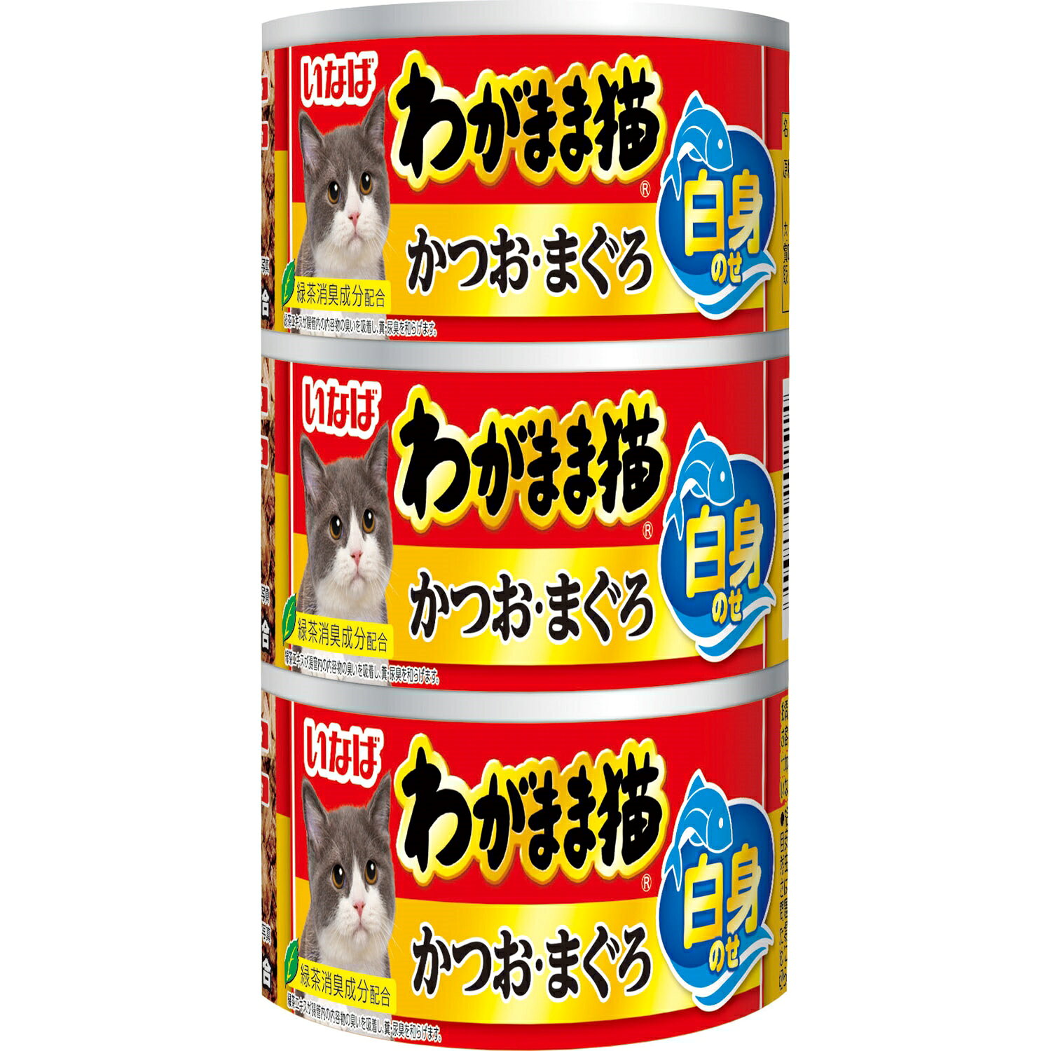 [商品サイズ(mm)]75×75×130[単品重量(g)]530 [エネルギー]約110kcal/100g[栄養成分]たんぱく質16.0%以上、脂質1.5%以上、粗繊維0.1%以下、灰分2.5%以下、水分80.0%以下[原材料]かつお、まぐ...