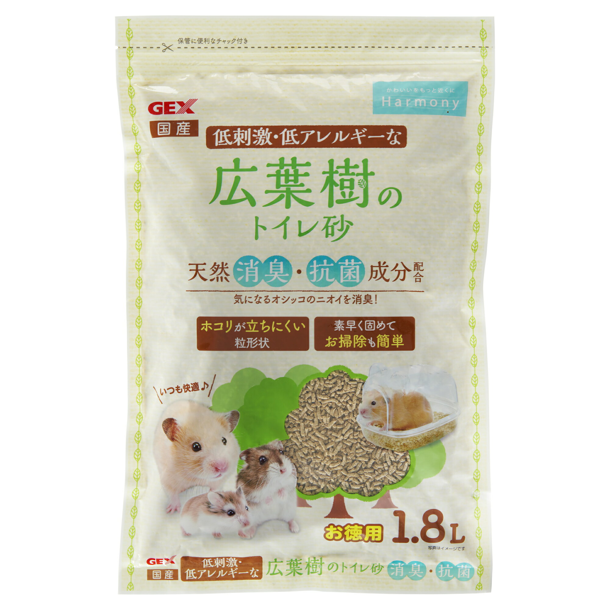 [商品サイズ(mm)]240×40×360[単品重量(g)]560 [原材料]広葉樹、ベントナイト、炭酸ナトリウム、CMC、消臭剤、バイオ活性水（酵素）[商品説明]●低アレルギーな広葉樹を使用。●天然抗菌・消臭成分[使用方法・給与方法]1、...