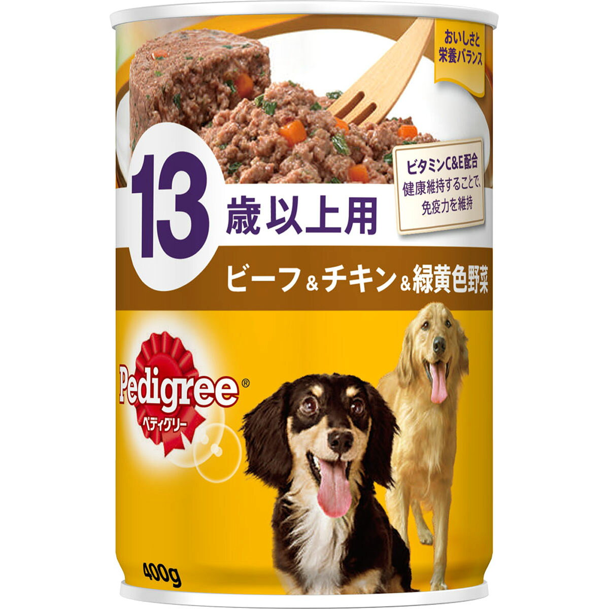 [商品サイズ(mm)]75×75×110[単品重量(g)]478 [エネルギー]75kcal/100g[栄養成分]たんぱく質4.5％以上、脂質4.0％以上、粗繊維1.5％以下、灰分2.5％以下、水分87.0％以下[原材料]肉類（チキン、ビー...