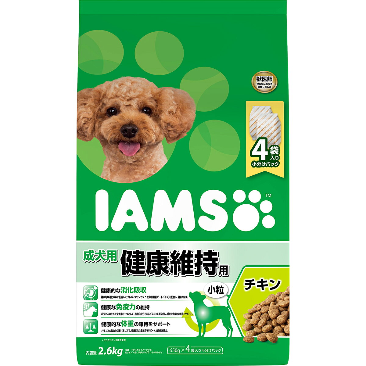 [商品サイズ(mm)]240×150×418[単品重量(g)]2670 [エネルギー]365kcal/100g[栄養成分]たんぱく質25.0％以上、脂質14.0％以上、粗繊維4.0％以下、灰分8.0％以下、水分12.0％以下[原材料]肉類（...