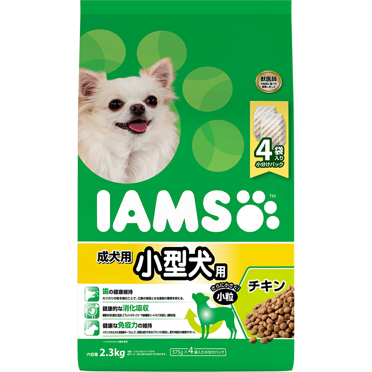 [商品サイズ(mm)]240×140×423[単品重量(g)]2370 [エネルギー]375kcal/100g[栄養成分]たんぱく質26.0％以上、脂質15.5％以上、粗繊維4.0％以下、灰分8.0％以下、水分12.0％以下[原材料]肉類（...