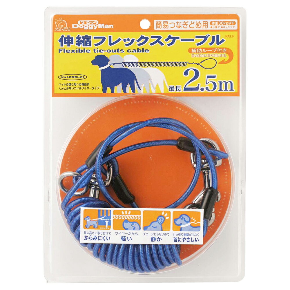 [商品サイズ(mm)]180×40×240[単品重量(g)]290 [商品説明]コイル状ワイヤータイプの係留用リード[使用方法・給与方法]ご使用前に必ずパッケージ等への記載事項（注意、使用方法、与え方など）をよくお読みいただき、正しい使用方...