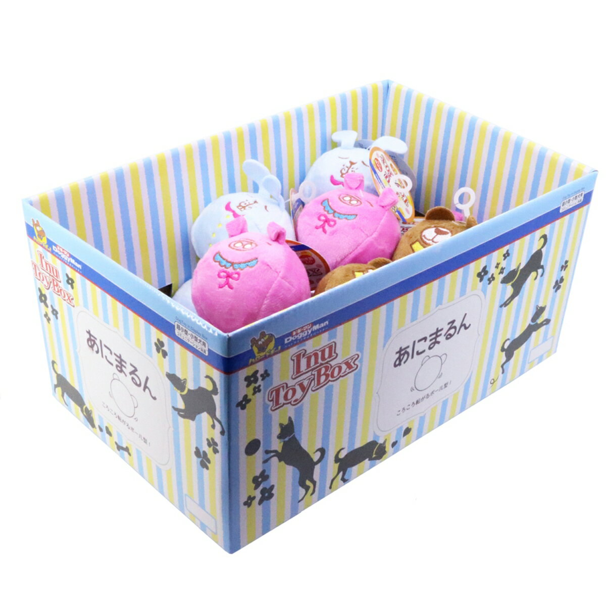 [商品サイズ(mm)]60×60×60[単品重量(g)]15 [原材料]ポリエステル[商品説明]コロコロ転がるボール型のかわいい動物のぬいぐるみ玩具。鳴き笛入り。3種類入りのアソートBOX。[使用方法・給与方法]●用途・対象を守る。●誤飲に...