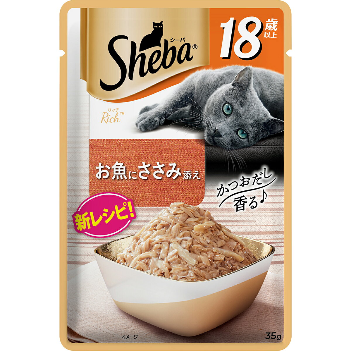 [商品サイズ(mm)]80×10×118[単品重量(g)]38 [エネルギー]20kcal/1袋[栄養成分]たんぱく質10.0％以上、脂質0.4％以上、粗繊維0.1％以下、灰分2.5％以下、水分87.0％以下[原材料]魚類（かつお、かつお節...
