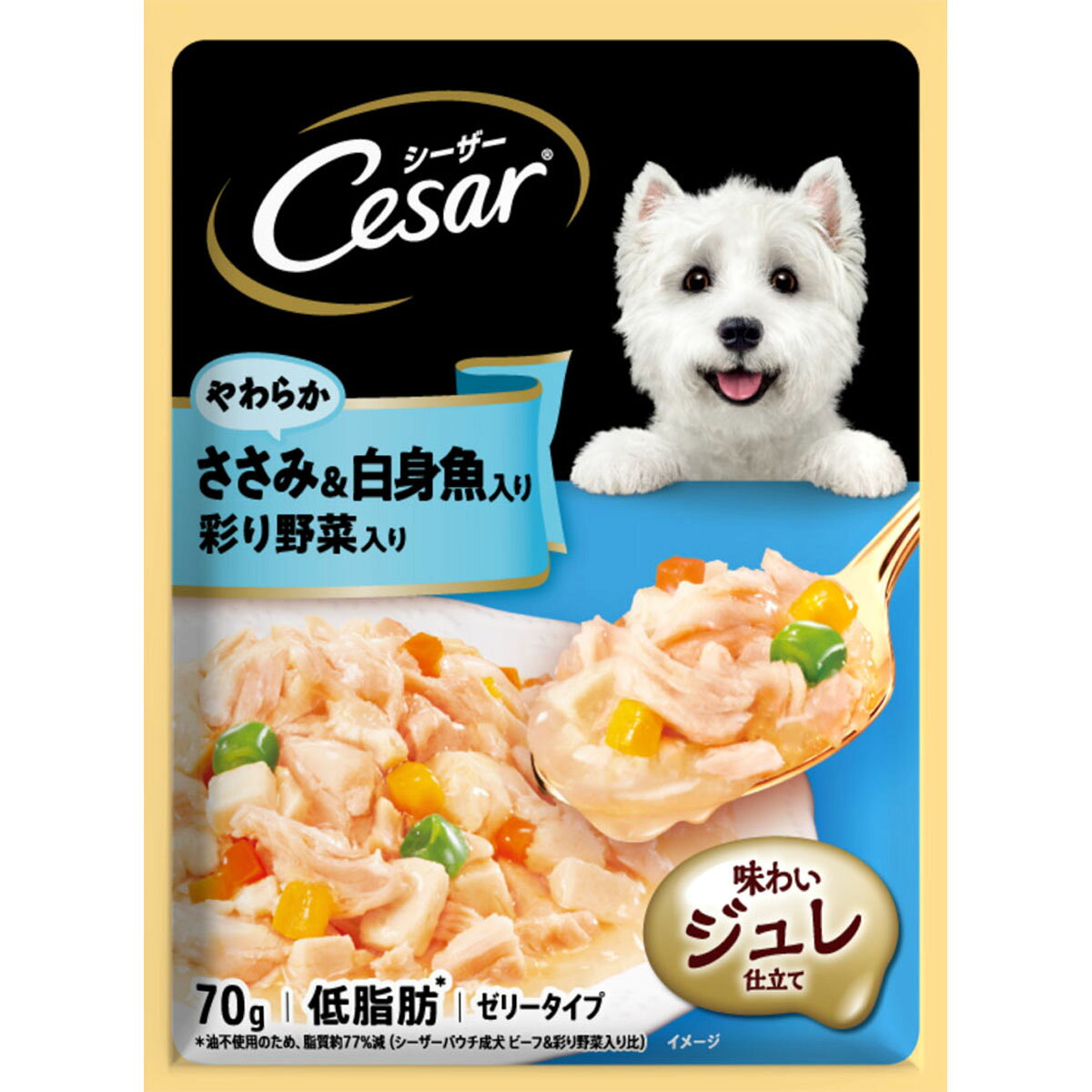 [商品サイズ(mm)]95×14×125[単品重量(g)]73 [エネルギー]35kcal/袋[栄養成分]たんぱく質7.5％以上、脂質0.3％以上、粗繊維0.5％以下、灰分3.0％以下、水分90.0％以下[原材料]肉類（鶏肉、ささみ等）、野...