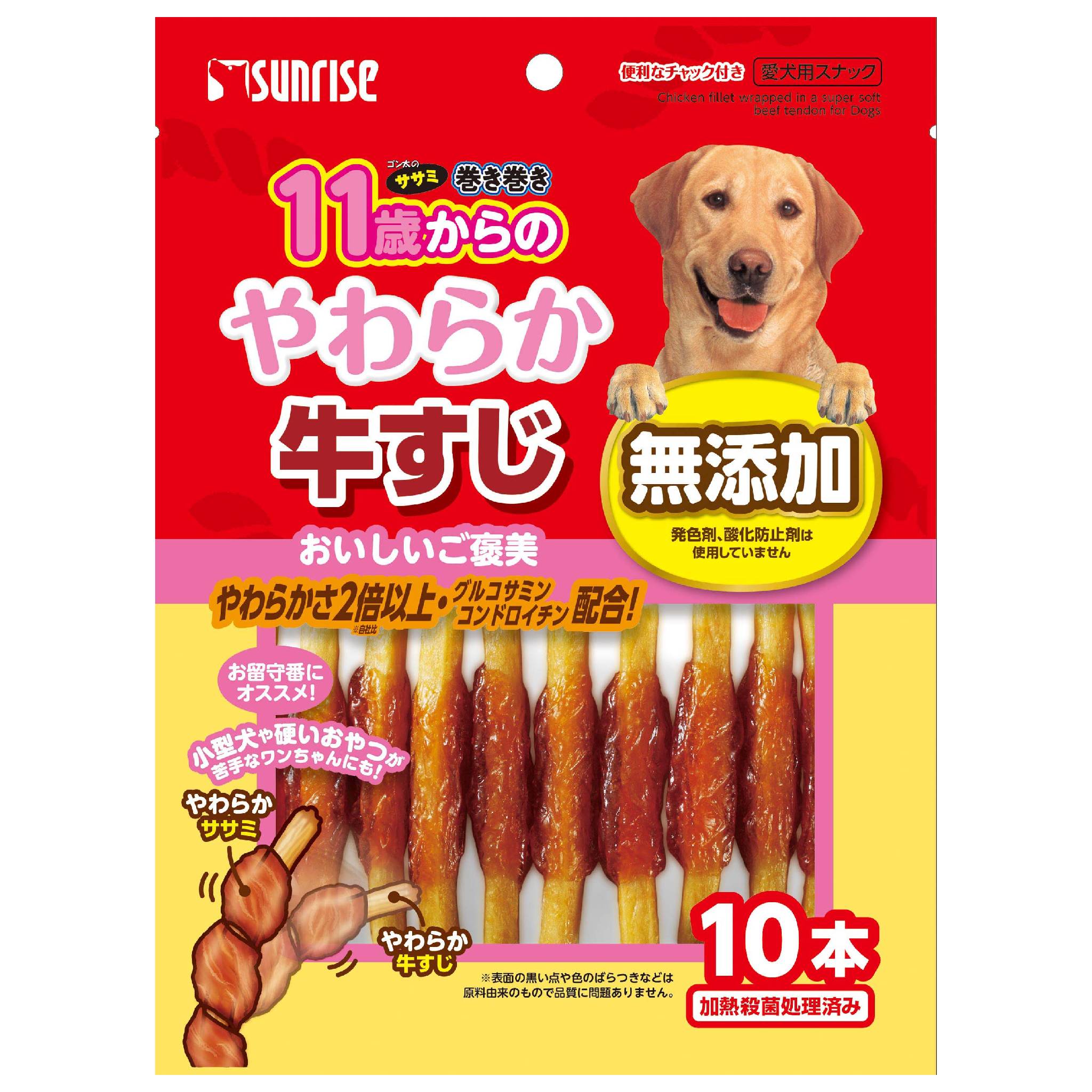 [商品サイズ(mm)]170×30×230[単品重量(g)]95 [エネルギー]255kcal/100g[栄養成分]たんぱく質30.0％以上、脂質0.2％以上、粗繊維15.0％以下、灰分6.0％以下、水分35.0％以下[原材料]肉類（鶏ササ...