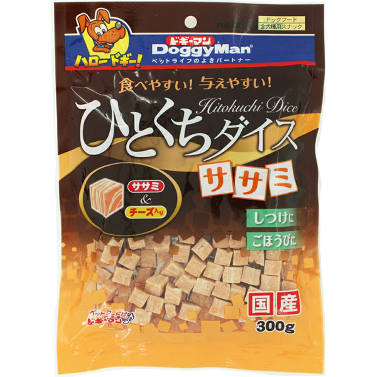 [商品サイズ(mm)]180×30×250[単品重量(g)]320 [エネルギー]280kcal/100g[栄養成分]たんぱく質10.5%以上、脂質1%以上、粗繊維1%以下、灰分4.5%以下、水分35.5%以下[原材料]小麦粉、肉類（鶏ササ...
