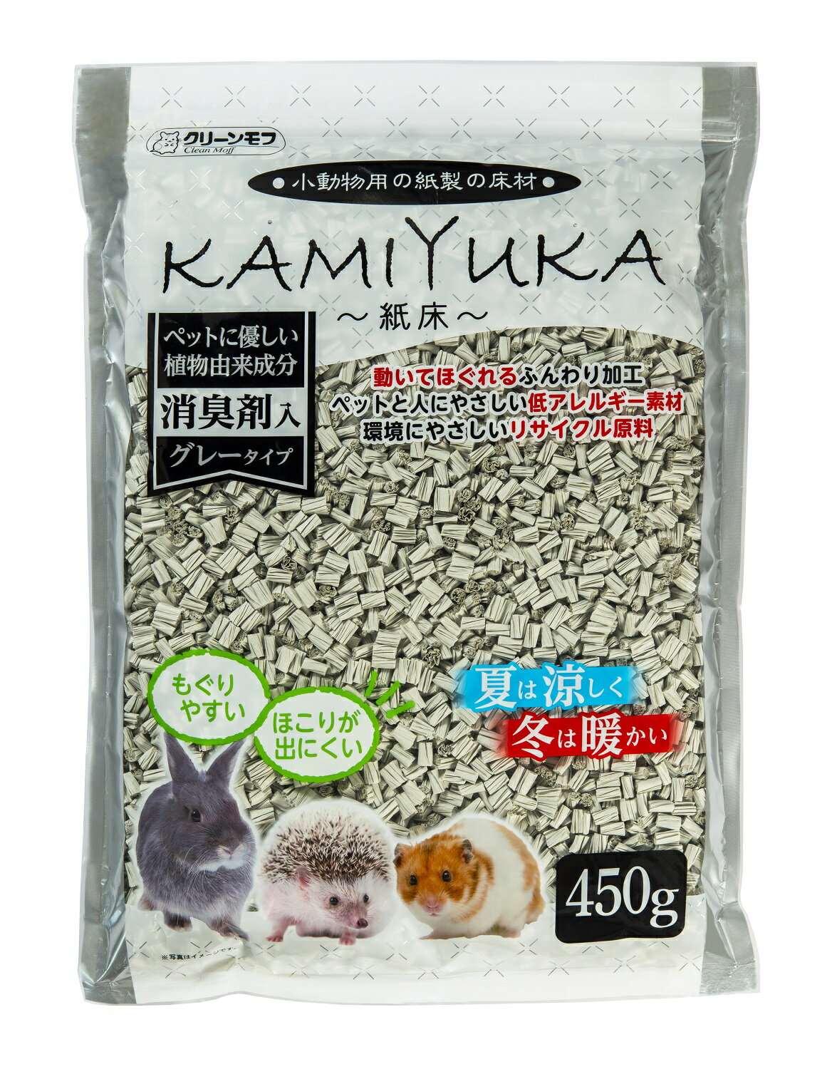 [商品サイズ(mm)]310×60×430[単品重量(g)]480 [原材料]再生紙、消臭剤[商品説明]小動物の快適な生活空間を創る紙製の床材。植物由来の消臭剤配合。[使用方法・給与方法]●本製品を袋から取り出し、ケージ内の床に3～5cm程...