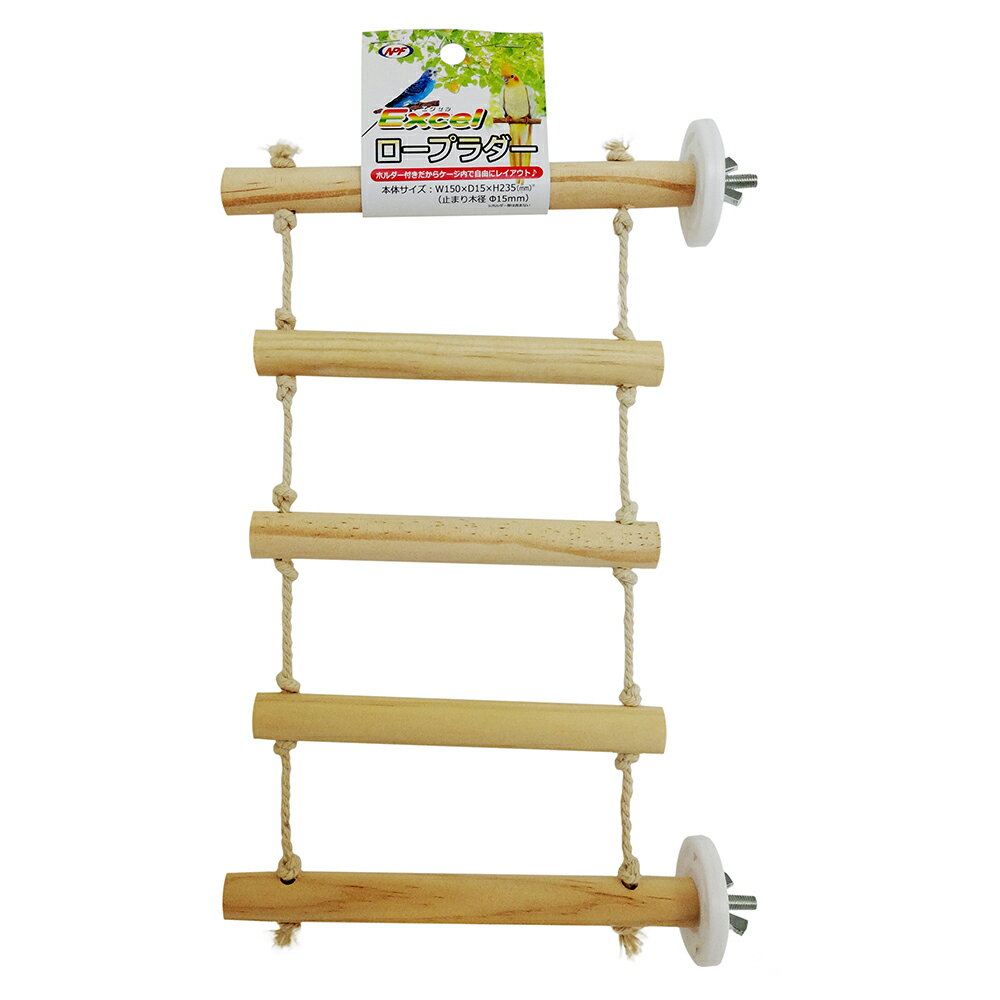[商品サイズ(mm)]220×40×260[単品重量(g)]83 [原材料]木、HIPS、鉄、綿[商品説明]ホルダー付きだからケージ内で自由にレイアウト！小鳥の楽しい遊び空間に！[使用方法・給与方法]設置例を参考に、ケージのサイズやレイアウ...