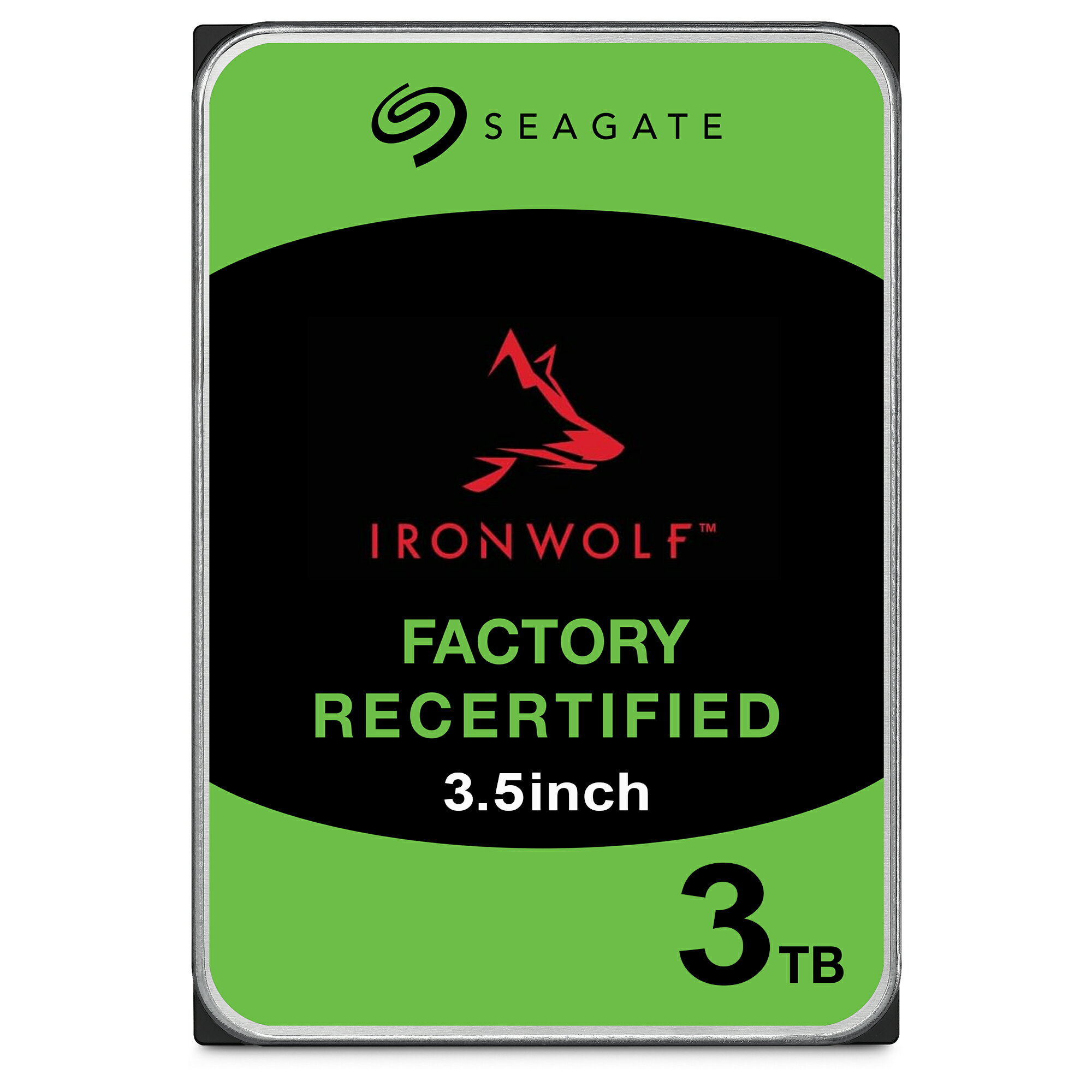 SEAGATE製 3.5インチ IronWolf ST3000VN006 容量：3TB バッファ：256MB 回転数：5400rpm インターフェース：Serial ATA600 整備済み品 180日間保証SEAGATE製 3.5インチ I...