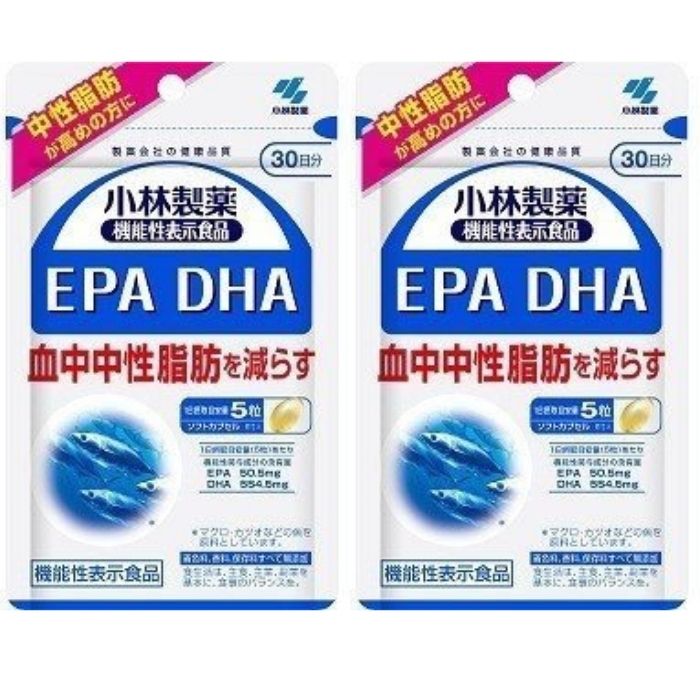 小林製薬 EPA DHA 30日分 ●オメガ3系脂肪酸 「EPA・DHA」のはたらきで 高めの血中中性脂肪を減らす サプリメント。 ●1日目安5粒です。 賞味期限の短いものから販売させていただいております。 多くご注文いただく方は一度お問い...