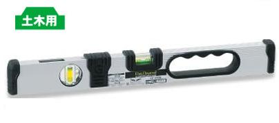 ≪特徴≫ ★垂直正面測定窓で垂直気泡管を 　正面から測定できます。 ★6本線気泡管 　　・勾配の1/100（1分勾配）・2/100（2分勾配）が測定できます。 　　・拡大レンズが付き、大変見やすいです。 　　・蓄光付で、明るい所で光を蓄積し...