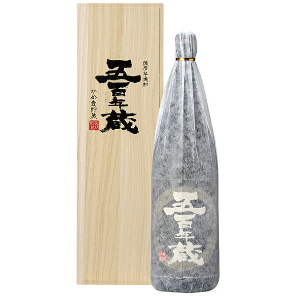 ■商品詳細内容量：芋焼酎 五百年蔵（木箱入り）25度1800ml温度帯：常温便でお届けいたします。特定原材料：商品重量:2.7kg商品記号:012‐DTYB■お届け時期についてお届け時期：順次発送(5～10日で発送）備考：カタログ掲載P10...