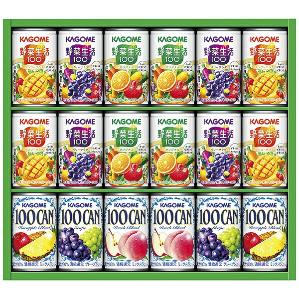 ■商品詳細内容量：100CAN（ピーチブレンド・グレープ・パインアップルブレンド 各160g×2）、野菜生活100（オリジナル・ベリーサラダ・マンゴーサラダ 各160g×4）温度帯：常温便でお届けいたします。商品重量:3.8kg商品記号:0...