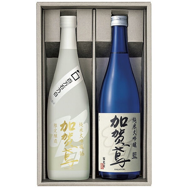 ■商品詳細内容量：加賀鳶純米大吟醸46 百万石乃白・加賀鳶純米大吟醸 藍 各720ml温度帯：常温便でお届けいたします。特定原材料：商品重量:3.2kg商品記号:005‐KJDH‐50■お届け時期についてお届け時期：6月12日以降順次発送備...