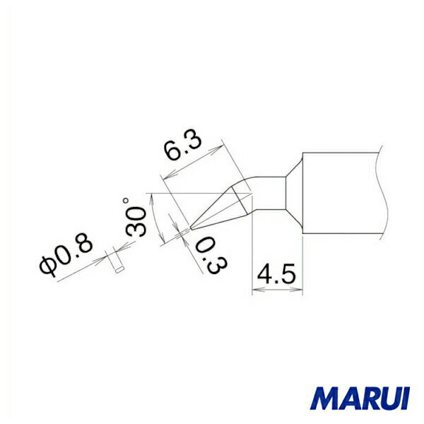 特長 - 用途 - 仕様 ■コテ先名称：0.8JD型 ■適合コテ：FM2030 仕様2 ■ヒーター一体式 材質／仕上 - セット内容／付属品 - 原産国 日本 注意 - 在庫について 当店では複数店舗での在庫共有をしており、システムで在庫の...