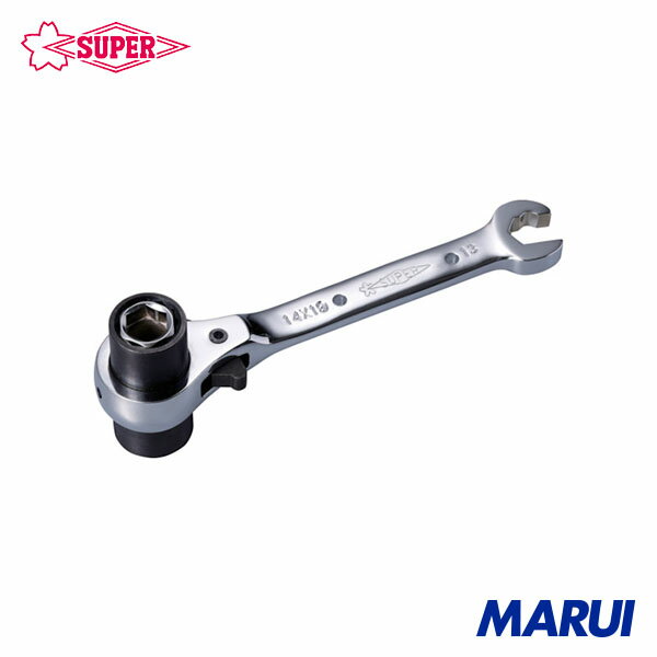 特長 ■正逆は切り替え爪式です。■1丁で5サイズのボルト・ナットの締め付けが可能です。■配管バンド、各種ラックの締め付けに最適です。■安全ロープ取り付け穴を2ヵ所設けています。■スパナ部(13mm)もラチェット機構です。 用途 ■電設・設備...