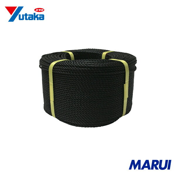 特長 ■軽量で水に強く、強力でショックにも強いロープです。 用途 ■ネット、農園芸、インテリアなど。 仕様 ■色：黒■線径(mm)：3■長さ(m)：200■包装形態：バンド掛巻 仕様2 - 質量 0.97kg 材質／仕上 ■ポリエチレン（P...